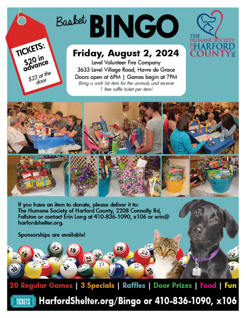 Basket Bingo - The Humane Society of Harford County